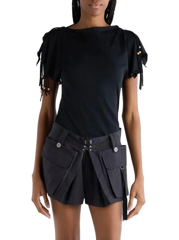 Isabel Marant Jazia Sleeveless Jersey Top - Black