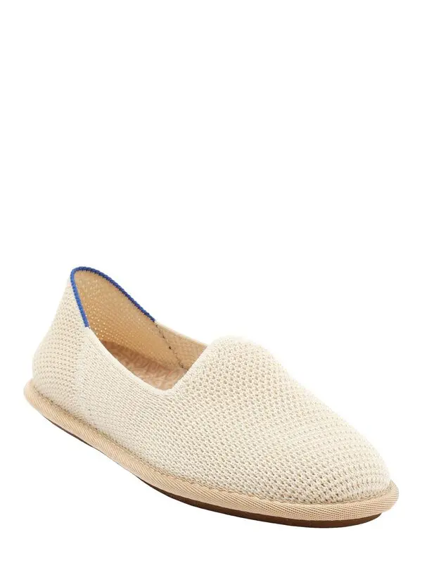 Rothy's The Cruiser Loafer - White Raffia-knit