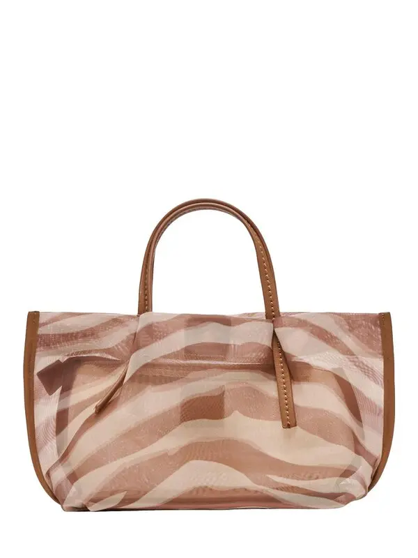 Dolce Vita Selene Mesh Tote Bag - Zebra