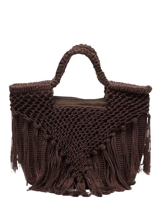 Dolce Vita Birch Crochet Handbag - Chocolate