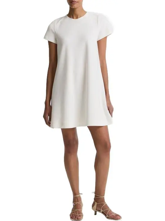 Vince Bias Swing Dress - Bone