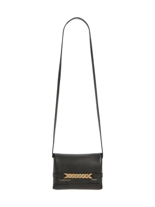 Victoria Beckham Mini Chain Pouch Clutch - Black