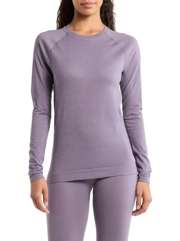 Smartwool Intraknit All Season Merino Wool-blend Long-sleeve Top - Purple Storm