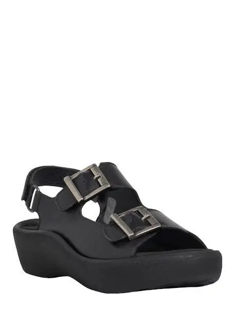 WOLKY Fortune Platform Slingback Sandal - Black