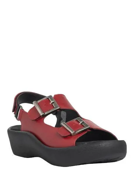 WOLKY Fortune Platform Slingback Sandal - Red
