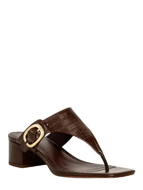SHU SHOP Elodie Flip Flop - Brown Croco
