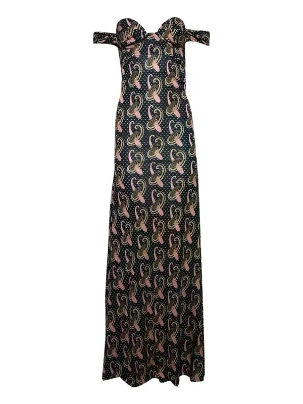 Etro Paisley-print Maxi Dress - Black
