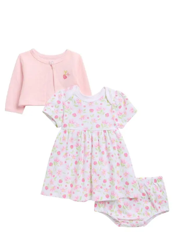 LITTLE ME Cotton-knit Set - Pink