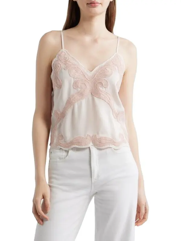 Rag & Bone Embroidered Camisole - Blush