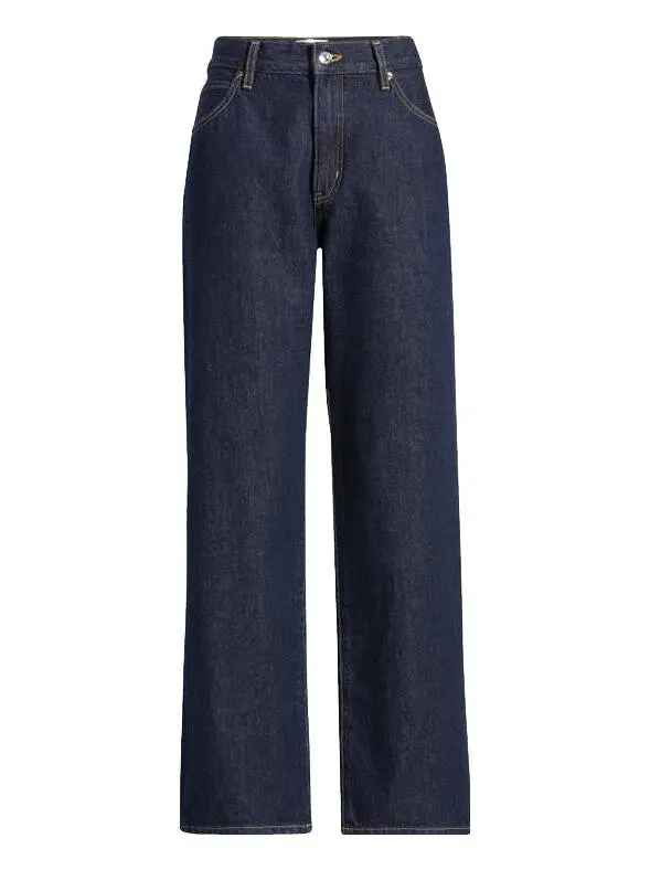 FRAME The Hang High-waist Straight-leg Jeans - Rinse