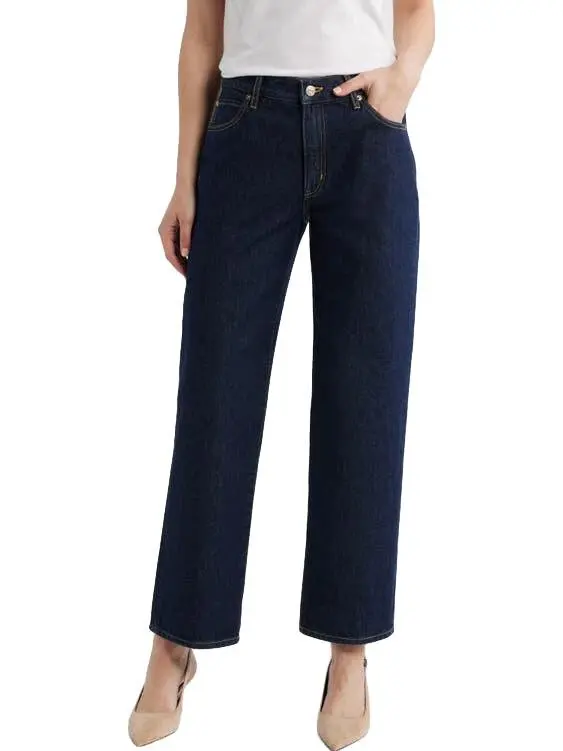 FRAME The Hang Long Straight-leg Jeans - Rinse