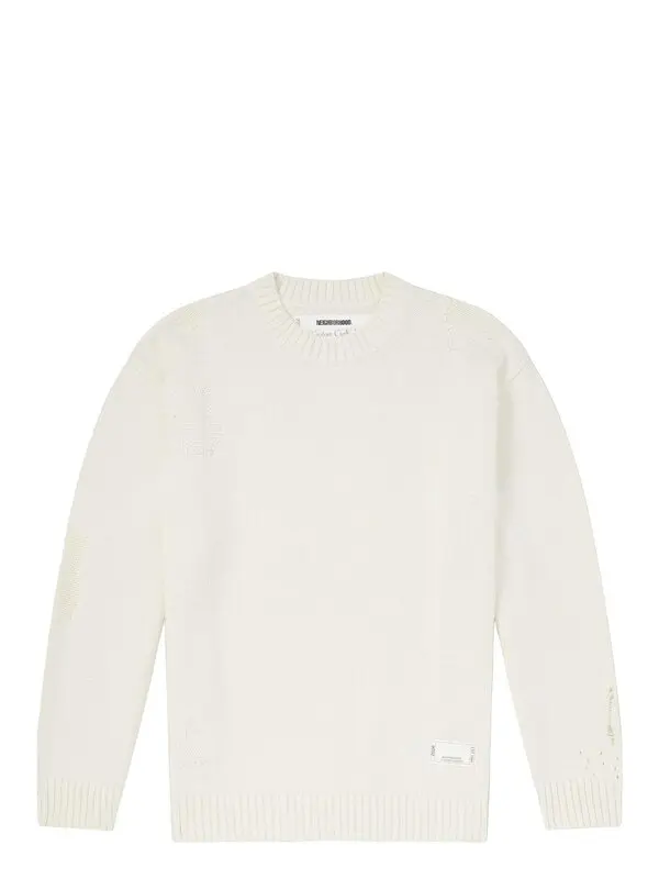 NEIGHBORHOOD Savage Cotton Crewneck Sweater - Ivory