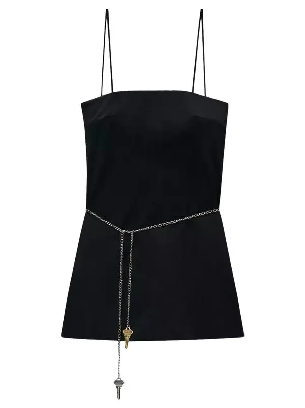 Alexander Wang Chain-embellished Mini Dress - Black
