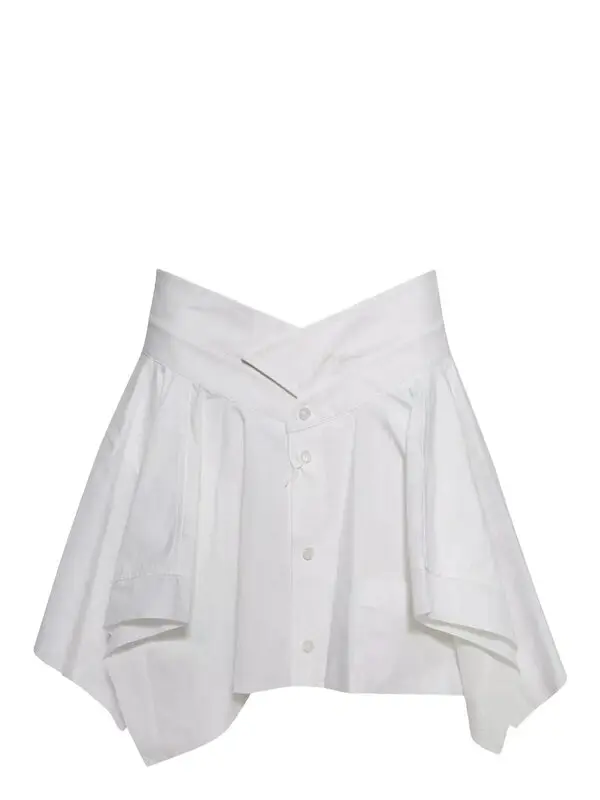 Alexander Wang Shirt Mini Skirt - White
