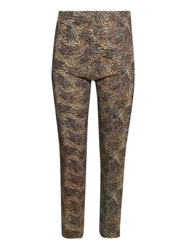 Tove Zebra-print Trousers - Neutrals