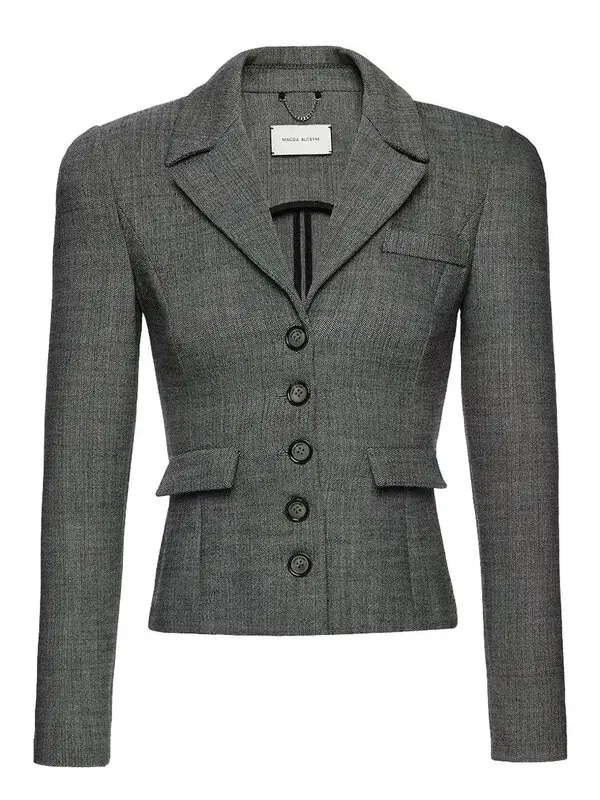 Magda Butrym Buttoned Blazer - Grey