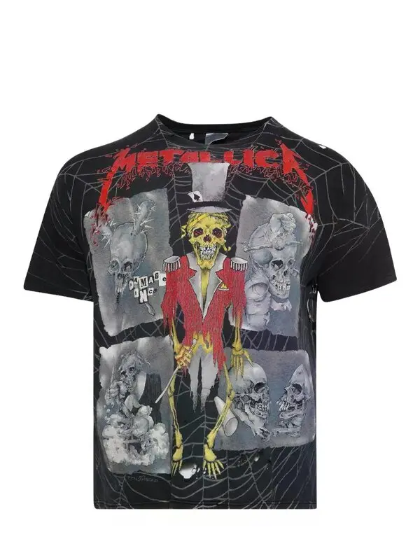 EARTHLING VIP Metallica Graphic-print T-shirt - Black