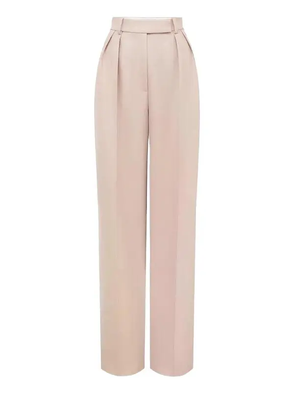Alex Perry Pleated Trousers - Neutrals