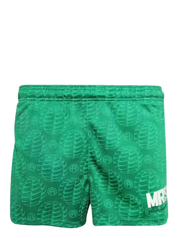 Nike Patterned Shorts - Green