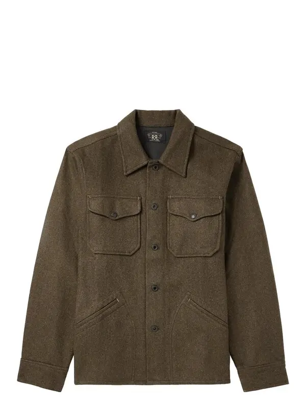 Ralph Lauren Wool-blend Felt Overshirt - Green