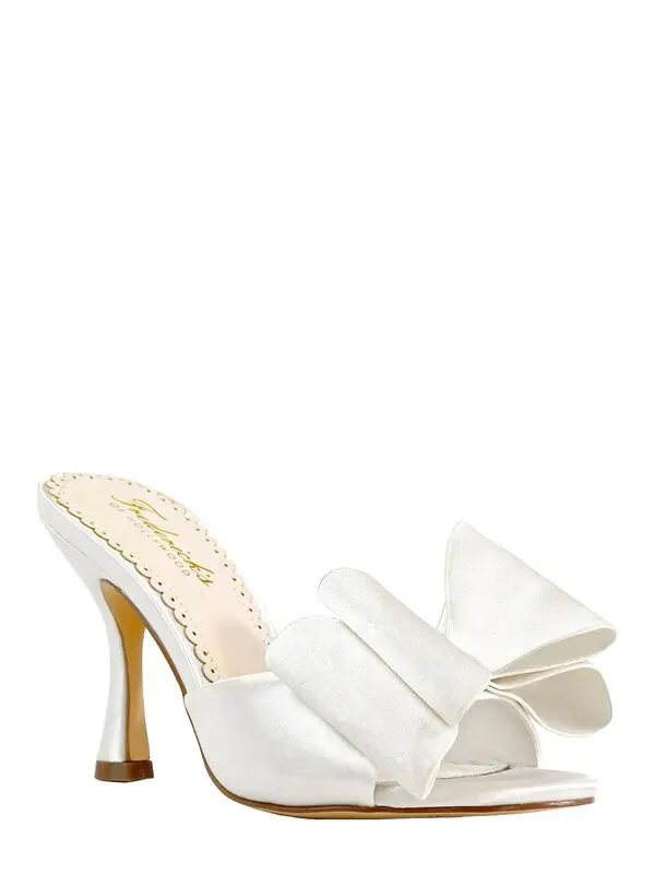 Frederick's Of Hollywood Nana Heel Sandal - Ivory
