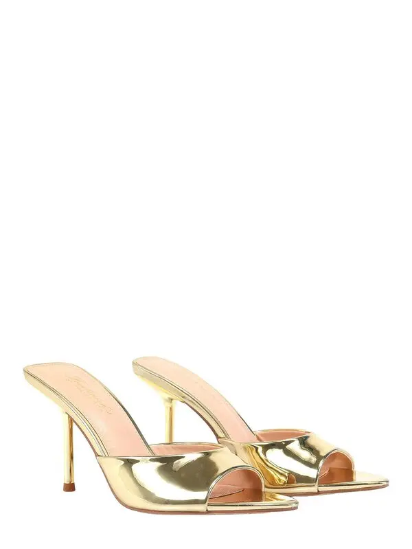 Frederick's Of Hollywood Shanya Mules - Gold
