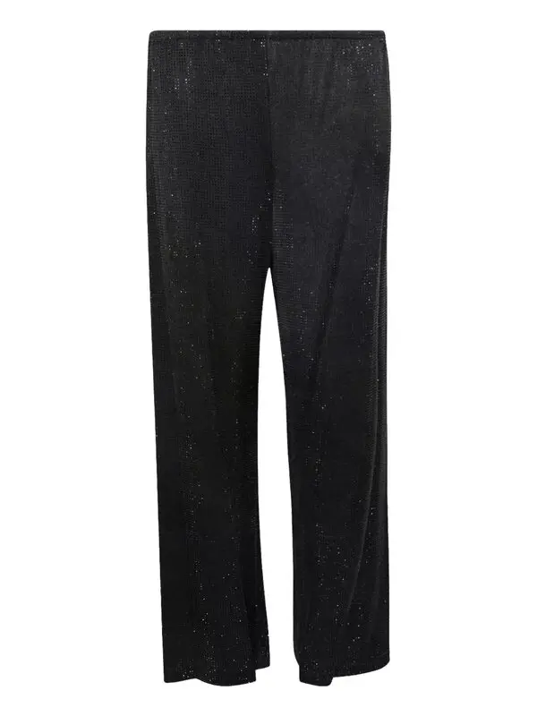 Alexander Wang Sparkle-detail Wide-leg Trousers - Black