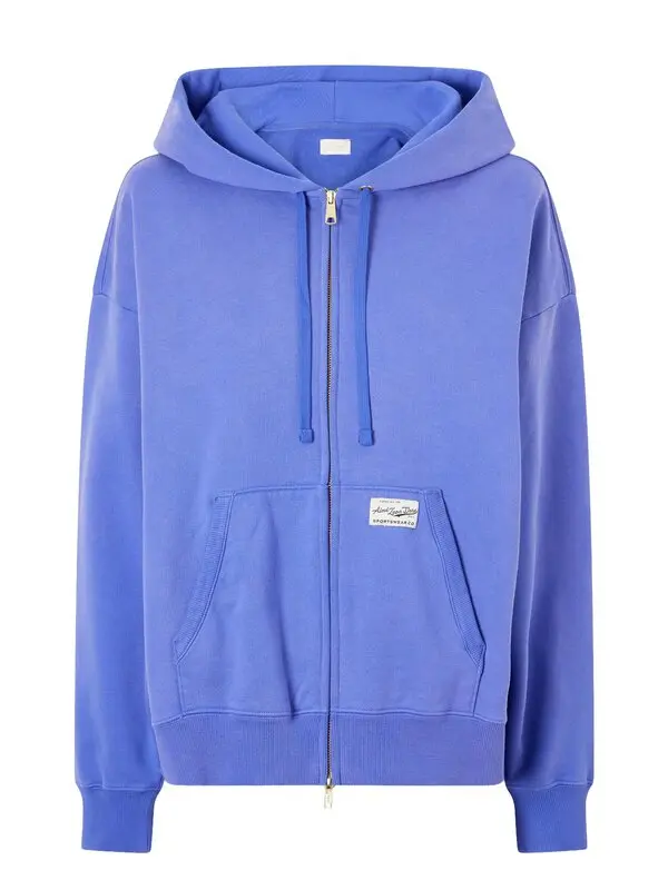 Aimé Leon Dore Appliquéd Cotton-jersey Hoodie - Blue
