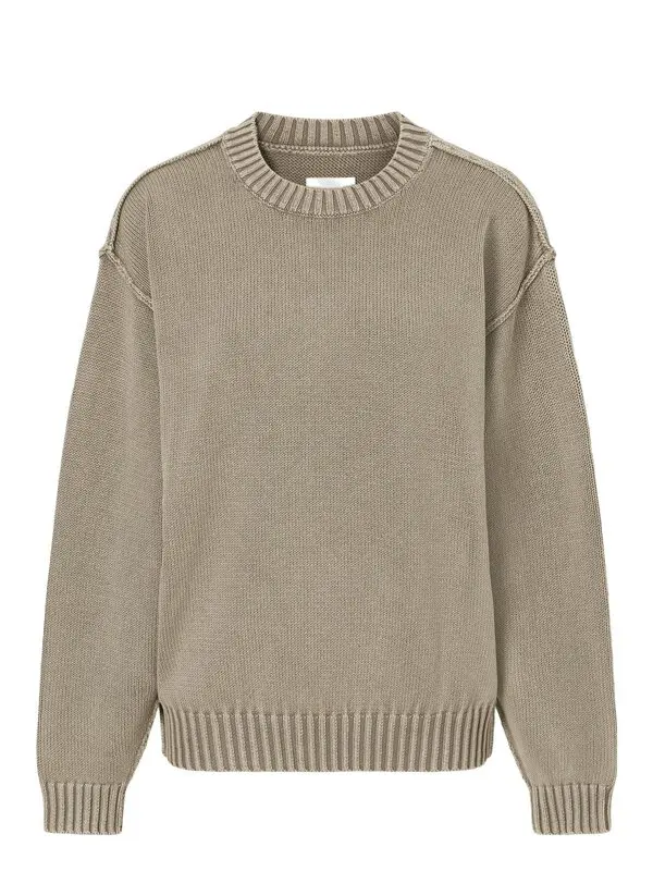 Aimé Leon Dore Inside-out Cotton Crewneck Sweater - Gray
