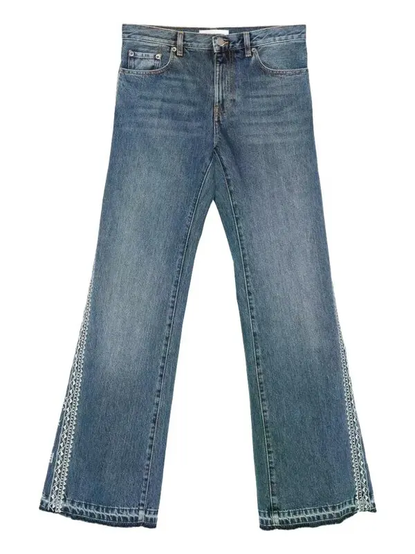 Ba&sh Vivy Embroidered Jeans - Blue