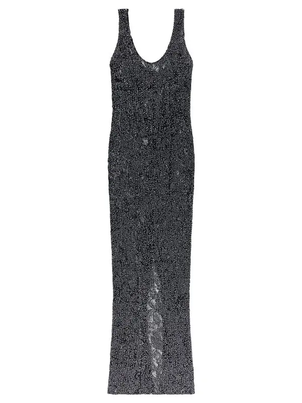 THE NEW ARRIVALS ILKYAZ OZEL Aela Embellished Gown - Black