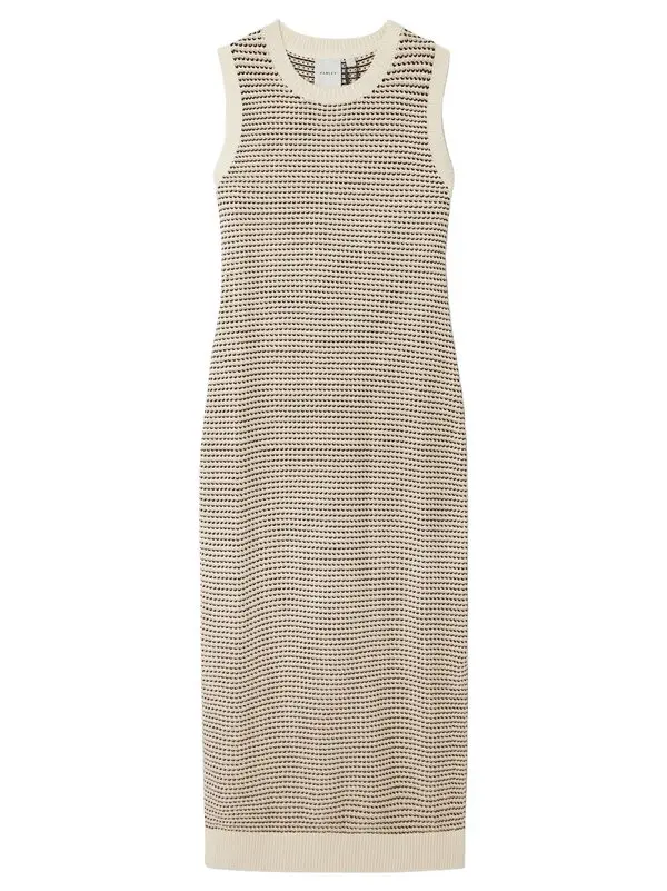 Varley Sadia Cotton Midi Dress - Brown