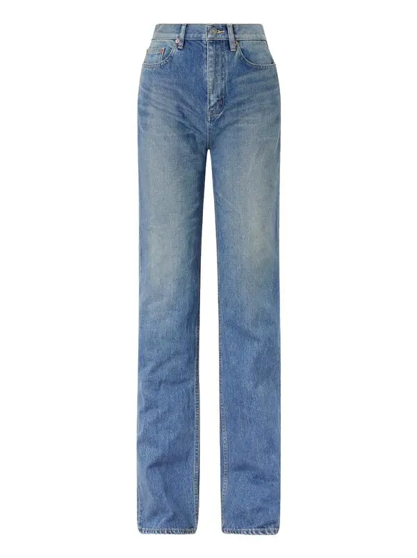 Saint Laurent High-rise Bootcut Jeans - Blue
