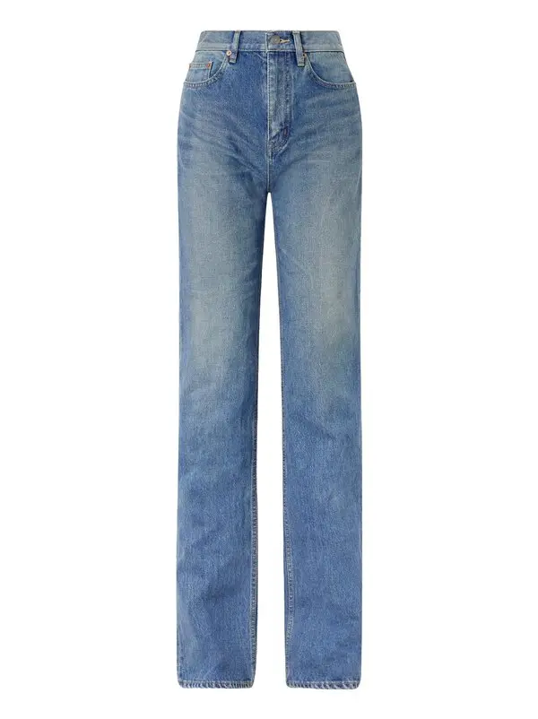 Saint Laurent High-rise Bootcut Jeans - Blue