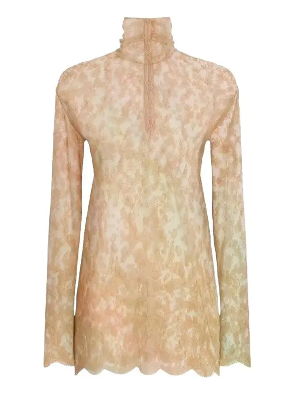Dolce & Gabbana Floral Lace Blouse - Neutrals