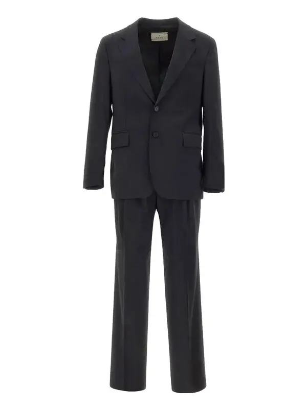MANUEL RITZ Flap-pockets Two-button Suit - Black