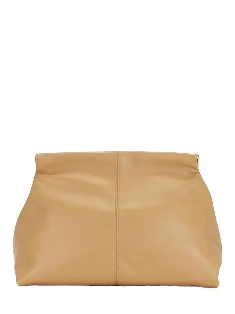 FLATTERED Clay Clutch - Biscotti Leather