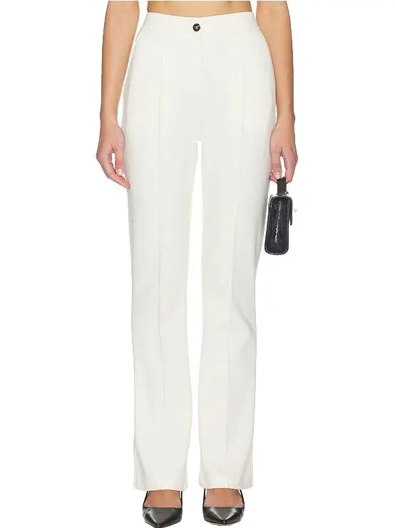 ALIGNE Justin Pintuck Jersey Trousers - Ivory