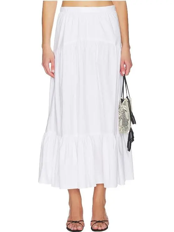 Solid & Striped The Indra Skirt - Optic White