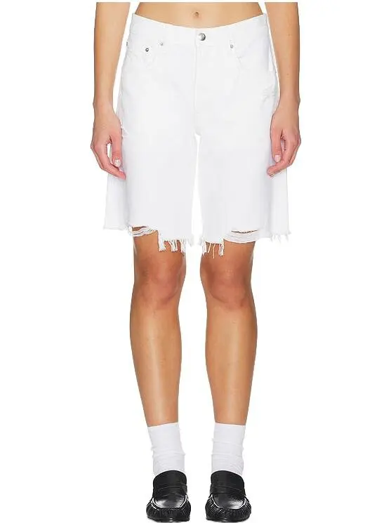 Madewell Essex Denim Shorts - Pure White