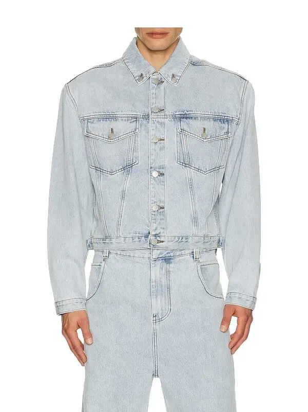 ENTIRE STUDIOS Shrunken Denim Jacket - Old Blue