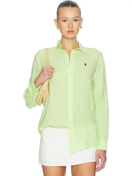 Polo Ralph Lauren Classic Button Down Shirt - Electric Lime