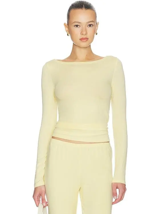 ARTLESS FOREVER Lane Boatneck Top - Butter