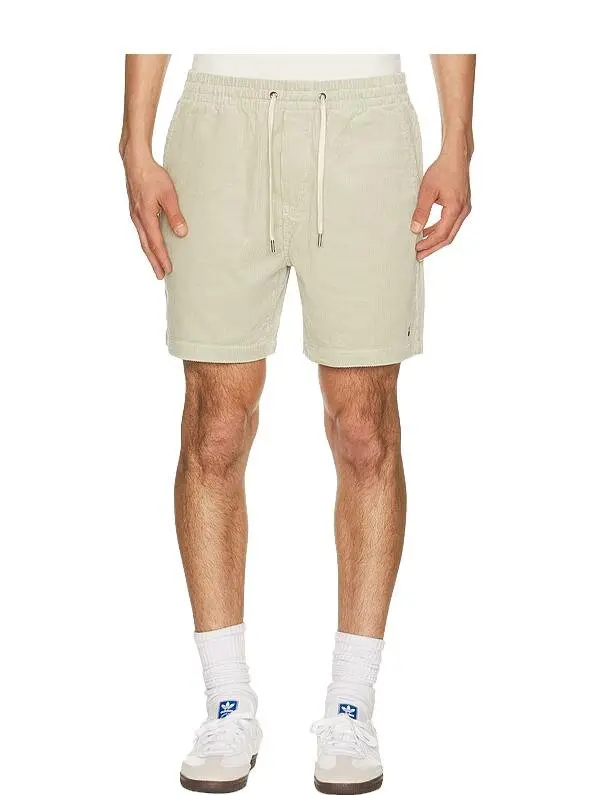 Polo Ralph Lauren 8 Wale Corduroy Prepster Short - Khaki Stone