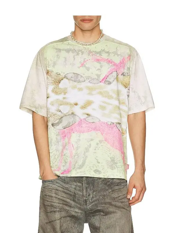 DIESEL® Clint Tee In Mint - Multi
