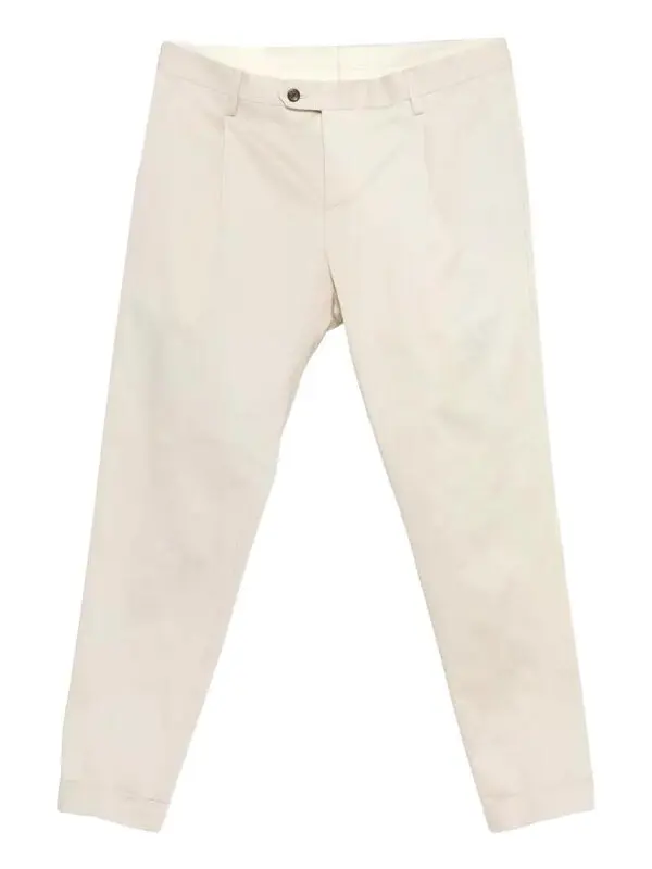 CENERE GB Button Trousers - Neutrals