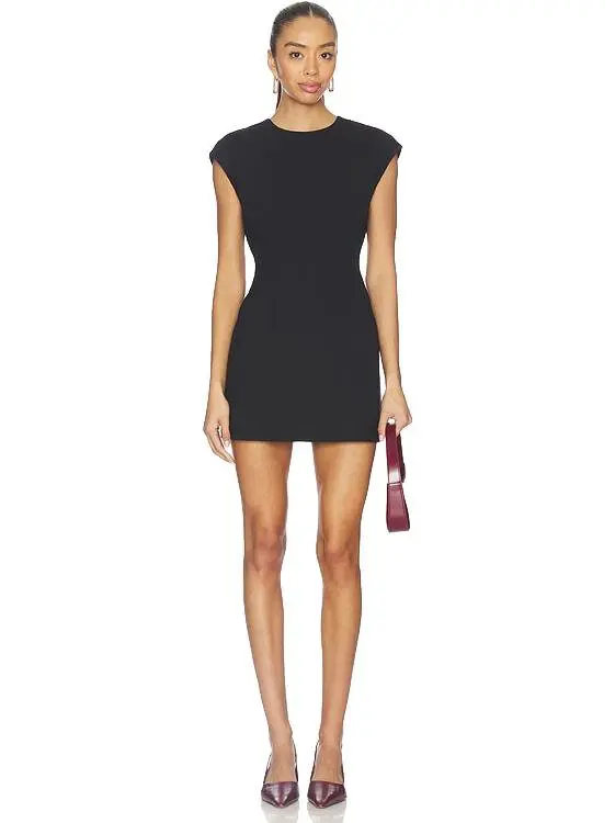 EAVES X Jasmine Tookes Irene Classic Suiting Mini Dress - Black