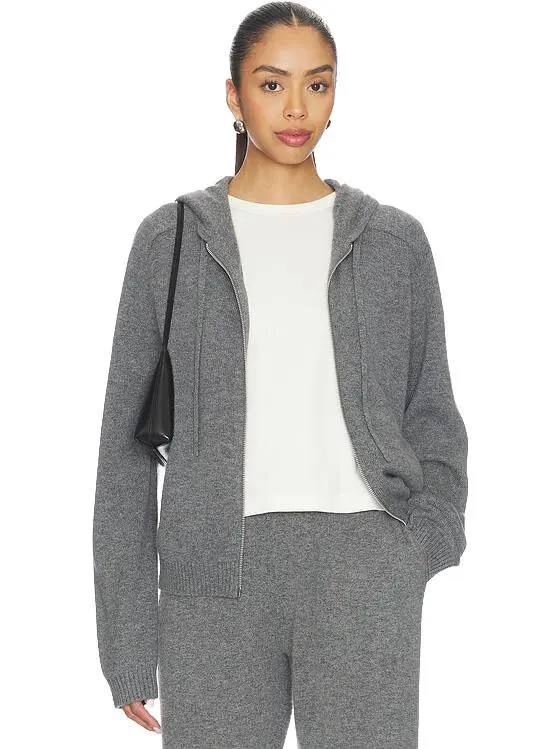 EAVES X Jasmine Tookes Milah Zip Up - Dark Heather Grey
