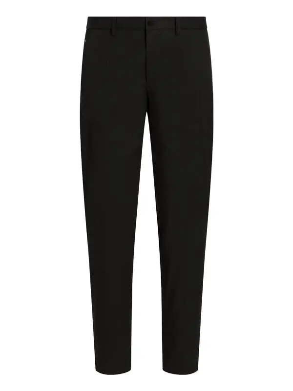 Dolce & Gabbana Tailored Stretch Cotton Twill Pants - Black