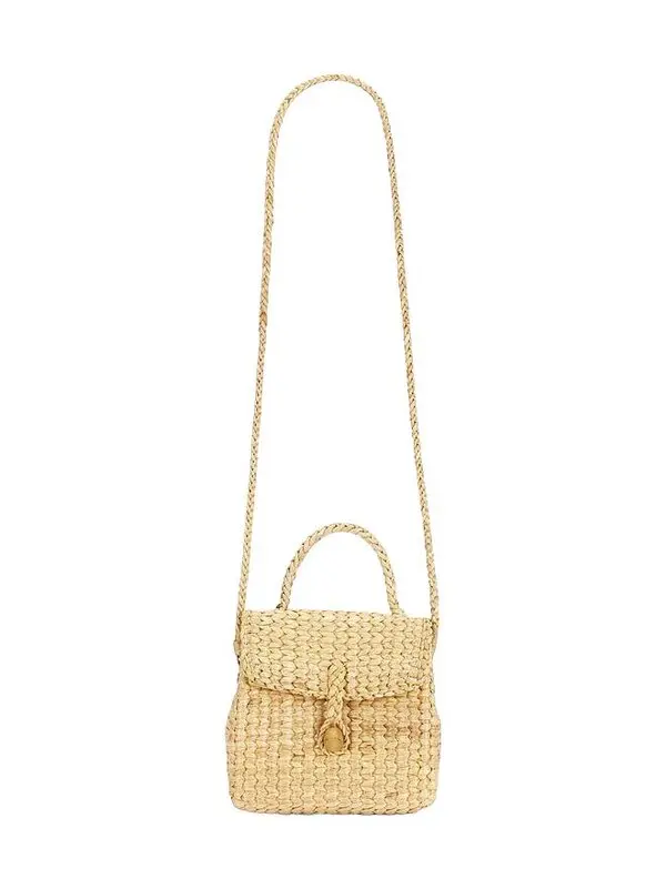 Hat Attack Shiloh Mini Top Handle Bag - Natural